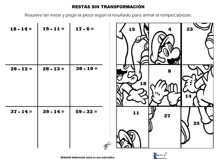Rompecabezas con suma simple - Diario Educación