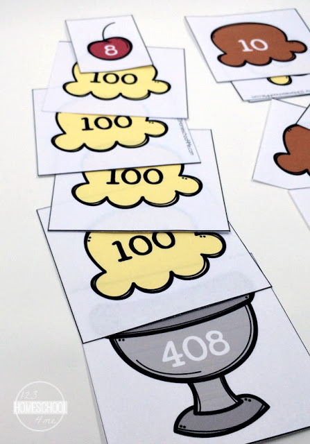 Helados matemáticos para formar números - Diario Educación