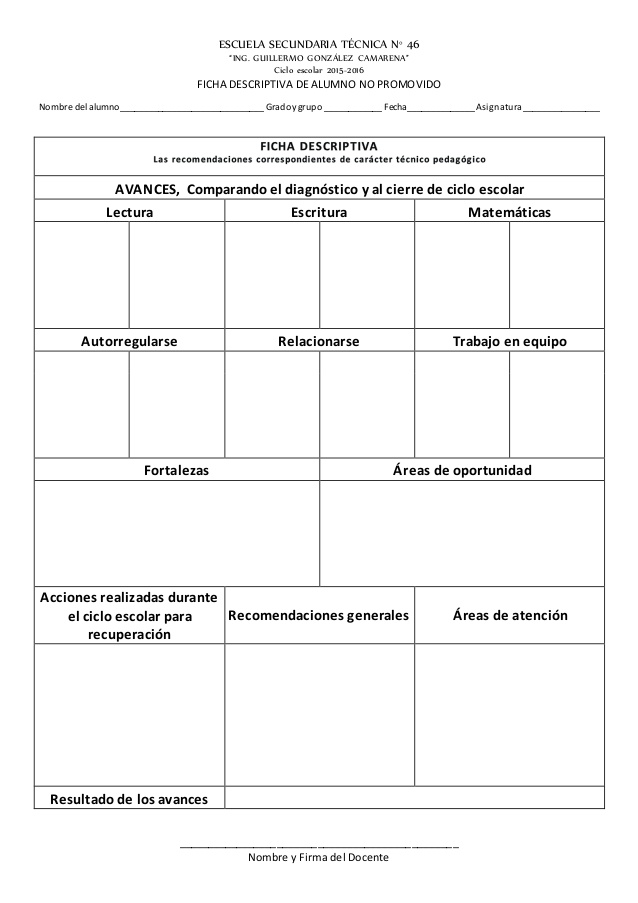 Fichas descriptivas para primaria y preescolar: formato | Diario Educación