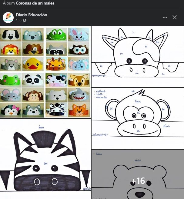 Plantilla De Corona Preescolar Coronas O Diademas De Papel Para