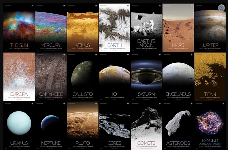 Poster del Sistema Solar HD de la NASA | Diario Educación