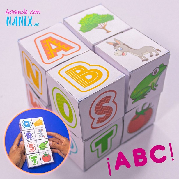Cubo Mágico Abecedario: ¡Aprende Jugando las Letras de la A a la Z ...