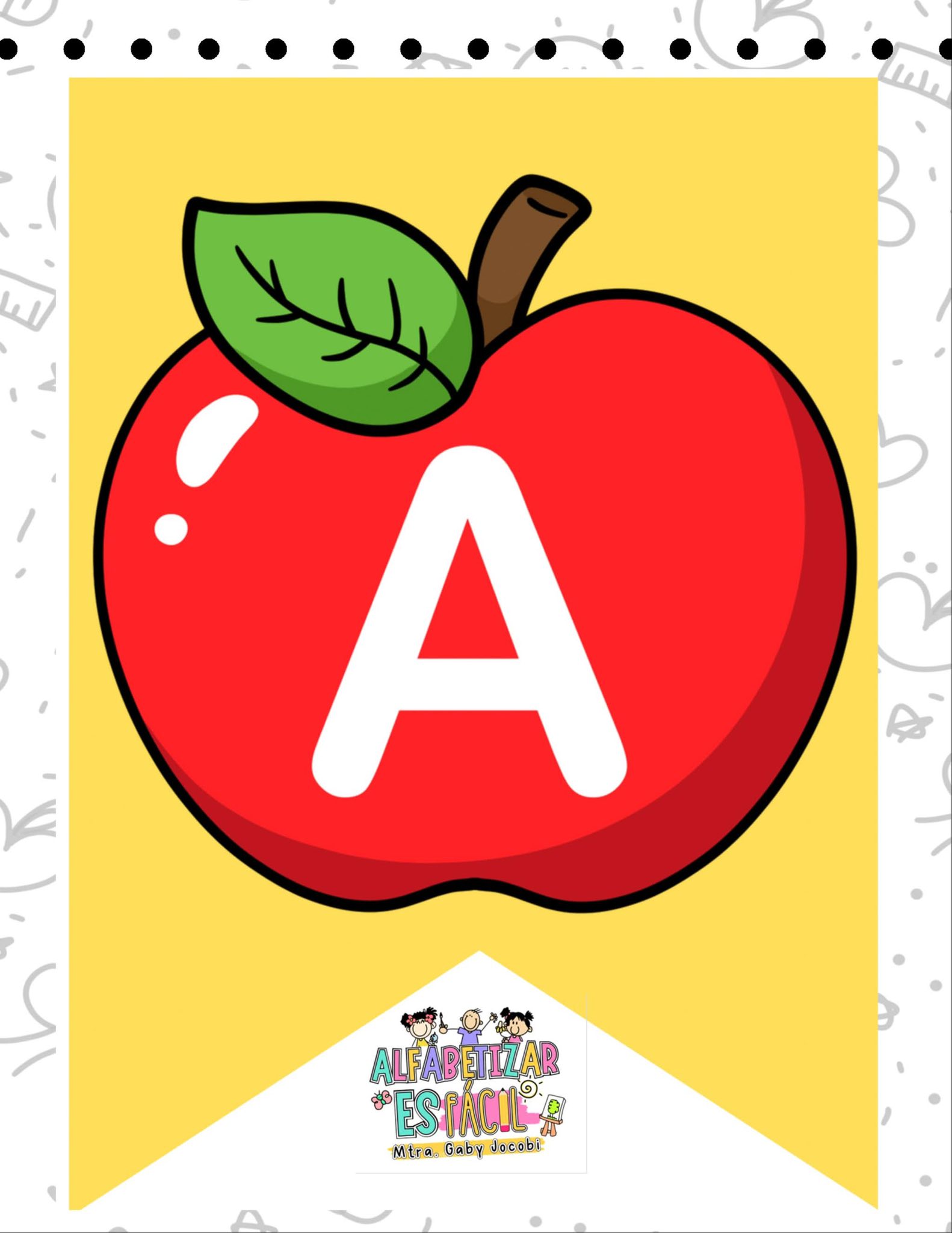 Abecedario de Manzanas para Imprimir: ¡El Recurso Perfecto para ...